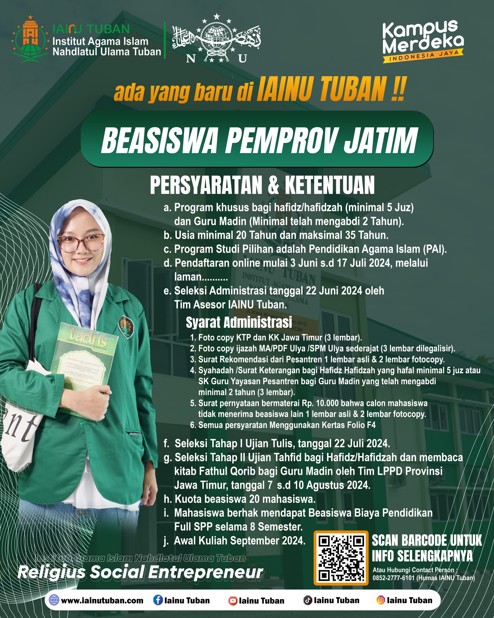 Info Beasiswa - IAINU Tuban